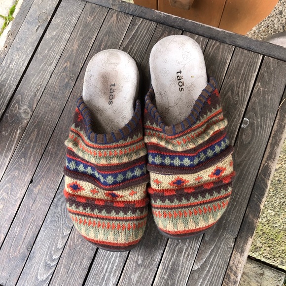 Taos Footwear | Shoes | Taos Muleclogs Tabitha Harvest Aztec Print Sz ...